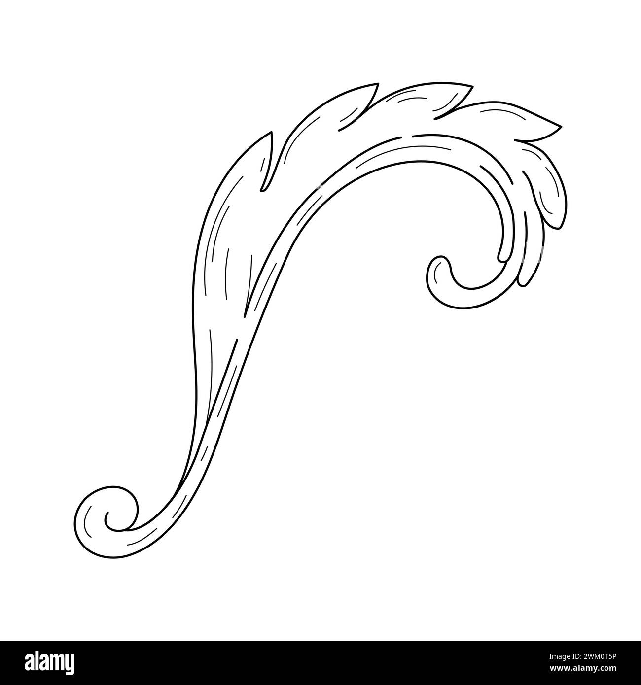 Vintage baroque frame scroll ornament engraving border Stock Vector ...