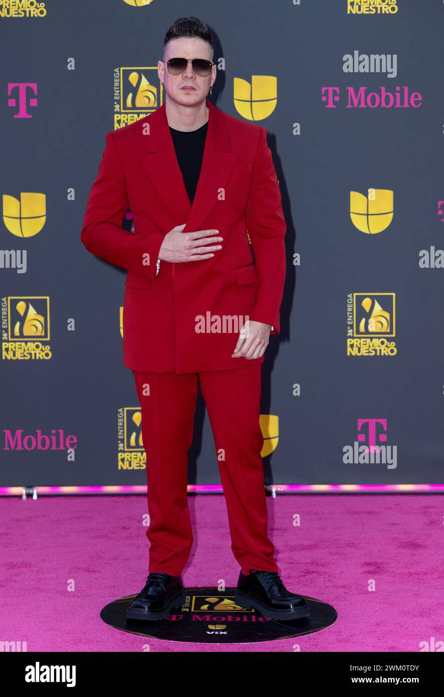 Miami, United States. 22nd Feb, 2024. Marko walks the red carpet at the ...