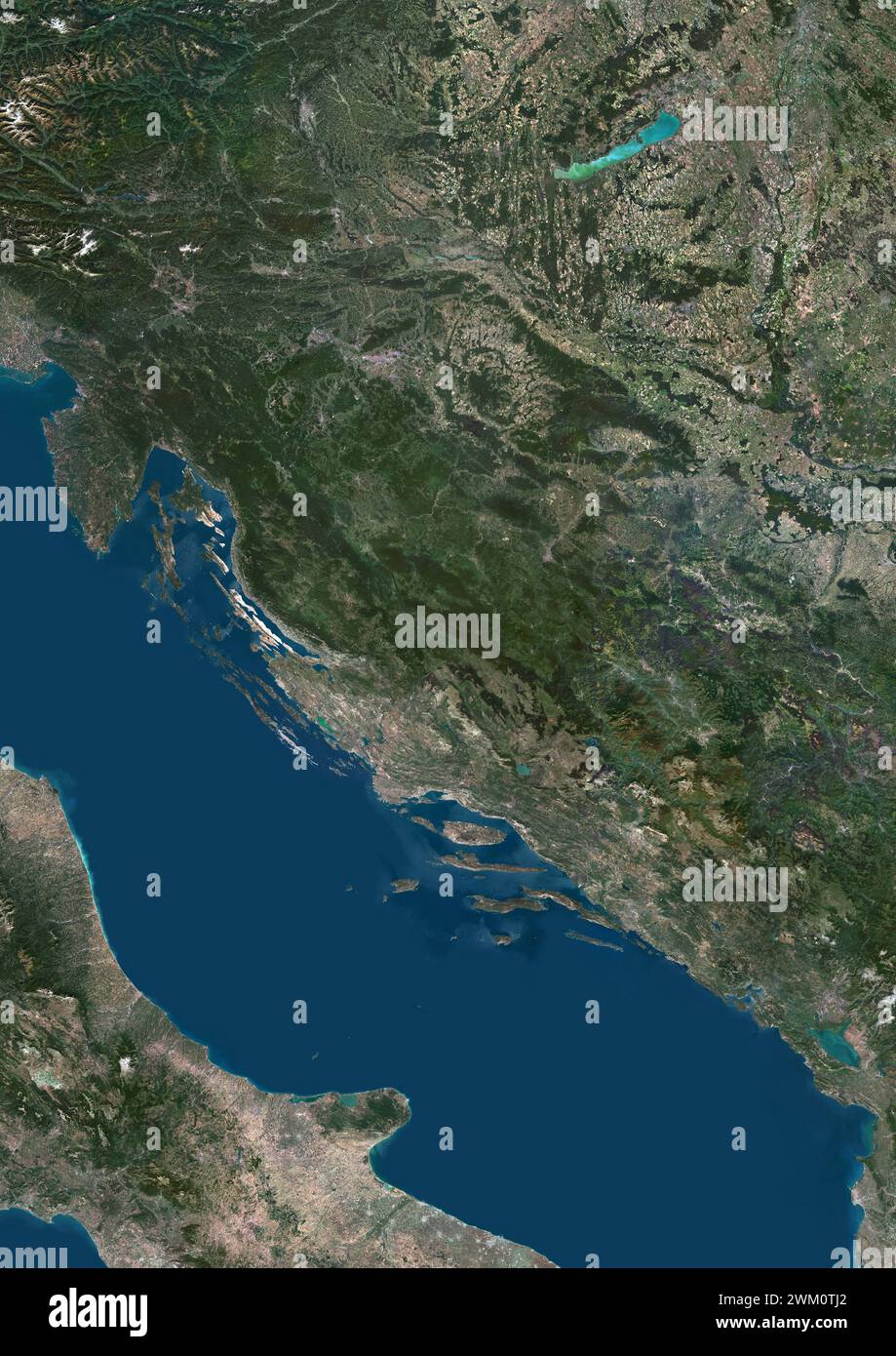 Croatia map satellite geography hi-res stock photography and images - Alamy