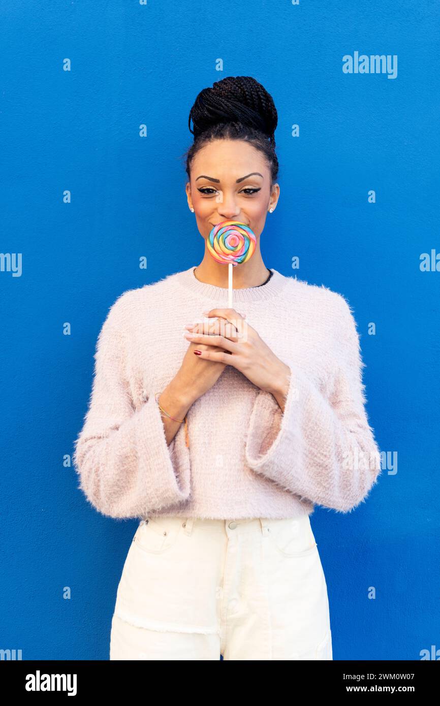 Lollipop face hi-res stock photography and images - Alamy