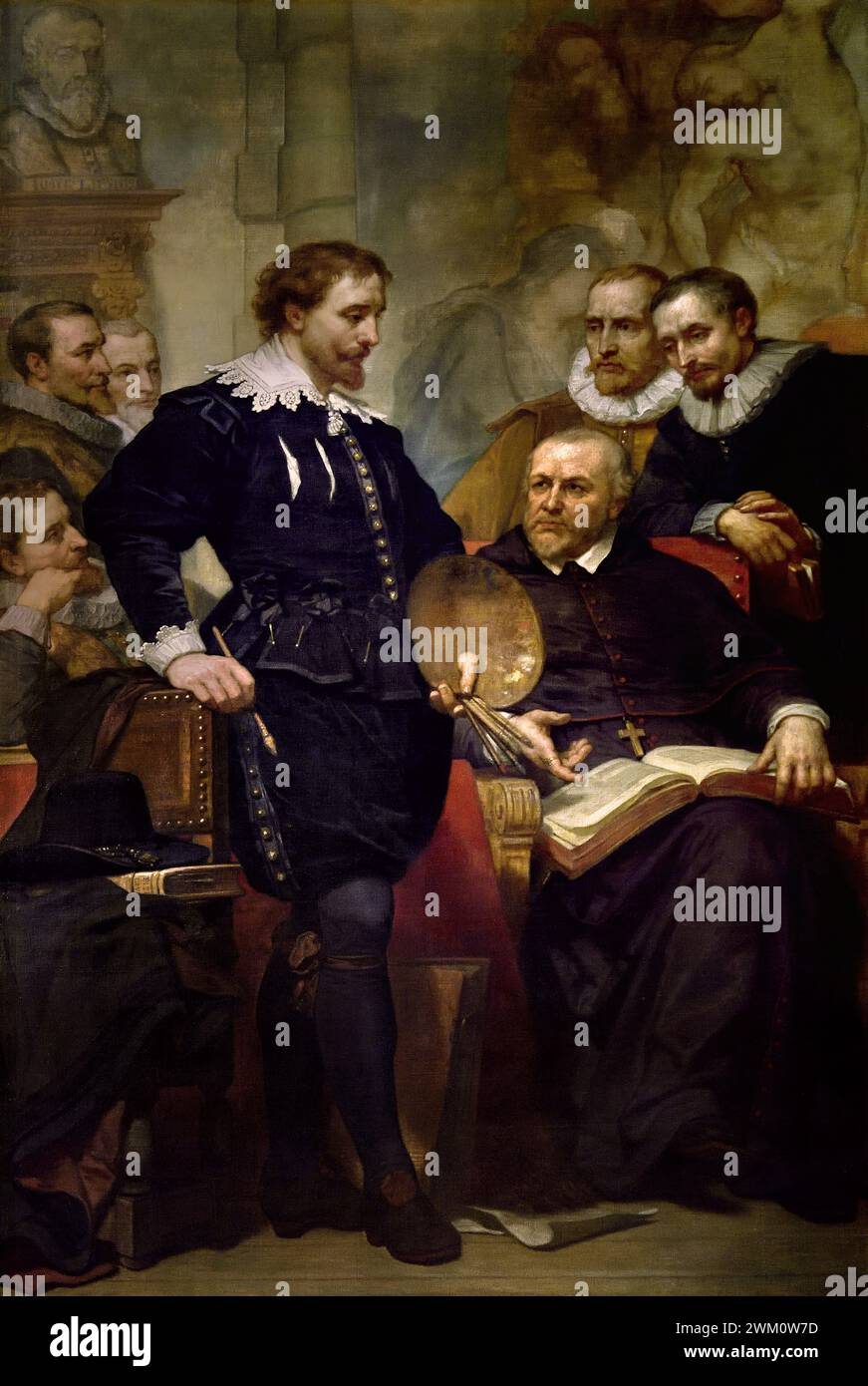 Peter Paul Rubens in his Studio by Nicaise - Nikaas De Keyser (1813 ...