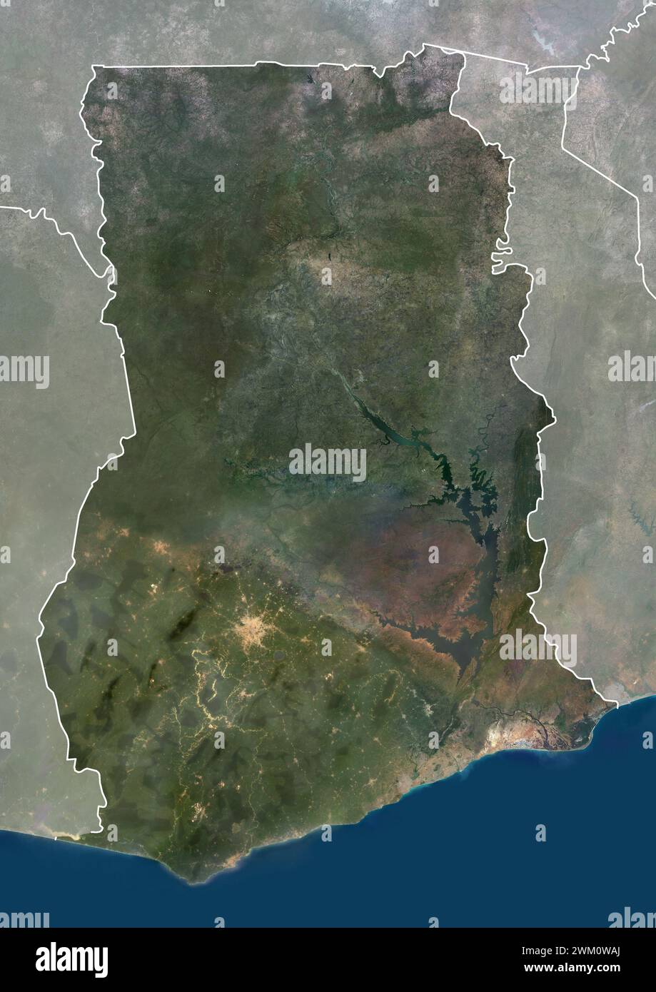 Color map ghana hi-res stock photography and images - Alamy