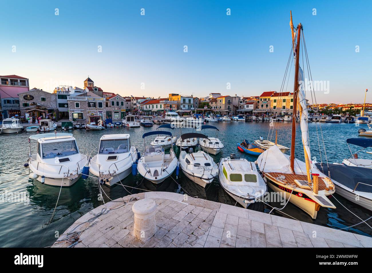 Town vodice waterfront pier hi-res stock photography and images - Alamy
