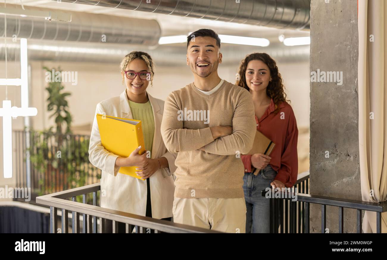 Young multiracial colleagues hi-res stock photography and images - Alamy