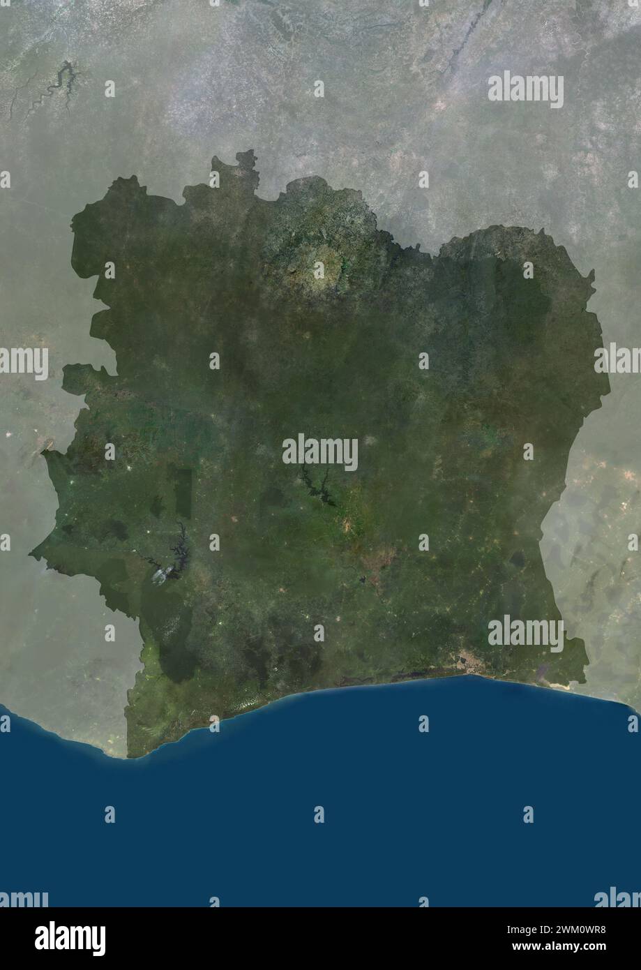 Map of ivory coast hi-res stock photography and images - Alamy