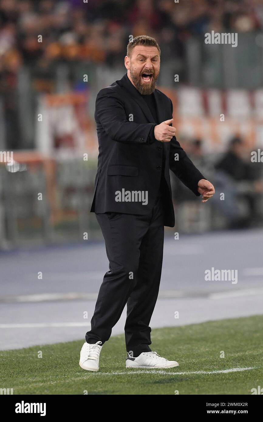 Daniele De Rossi coach of AS Roma during the Europa League football ...