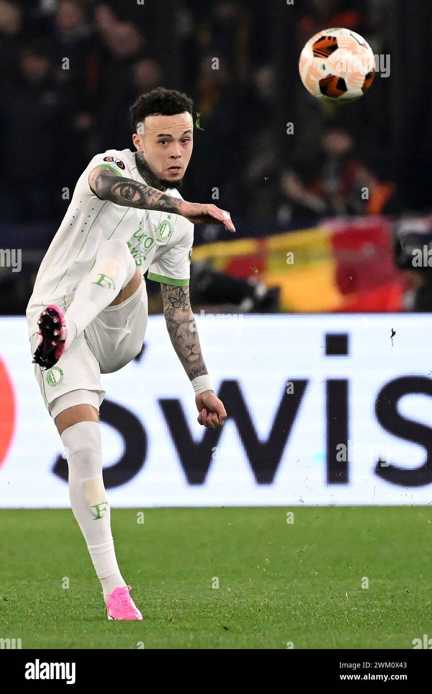 Quilindschy Hartman of Feyenoord in action during the Europa League ...