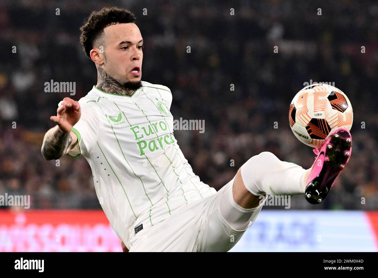Quilindschy Hartman of Feyenoord in action during the Europa League ...