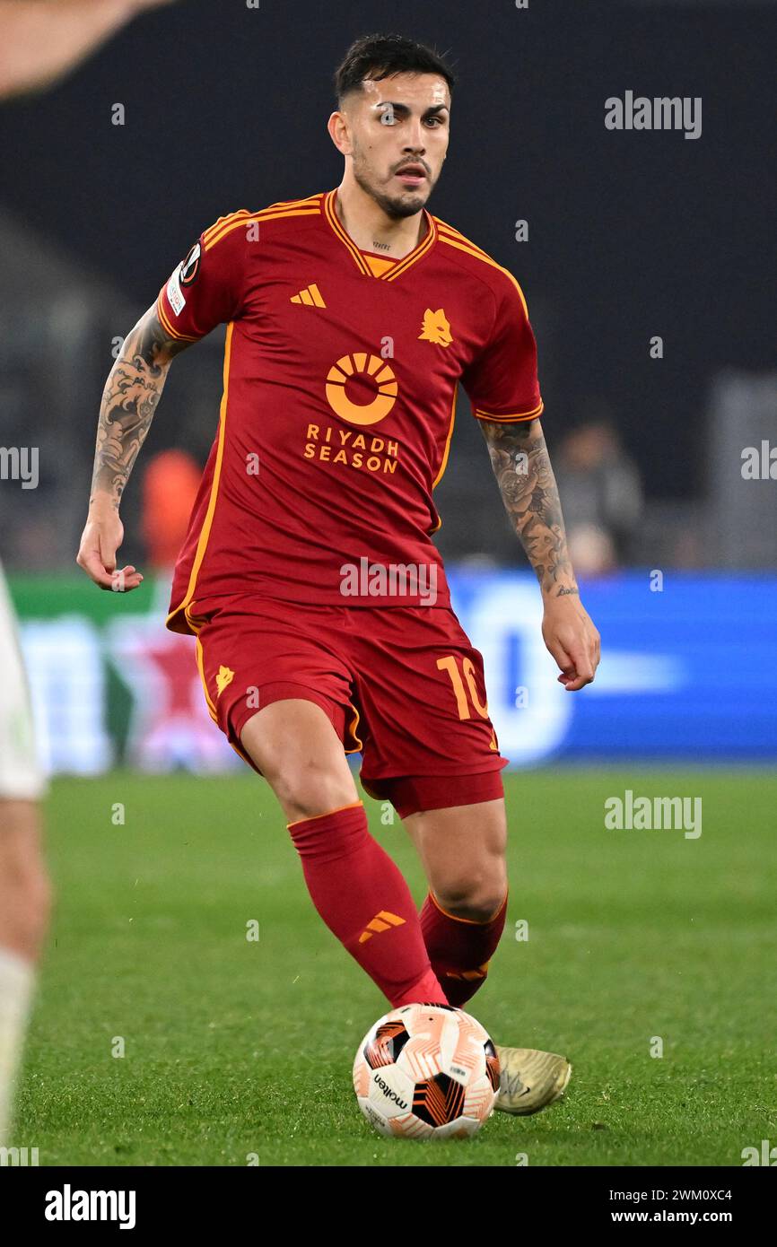 Leandro Paredes of AS Roma in action during the Europa League football ...