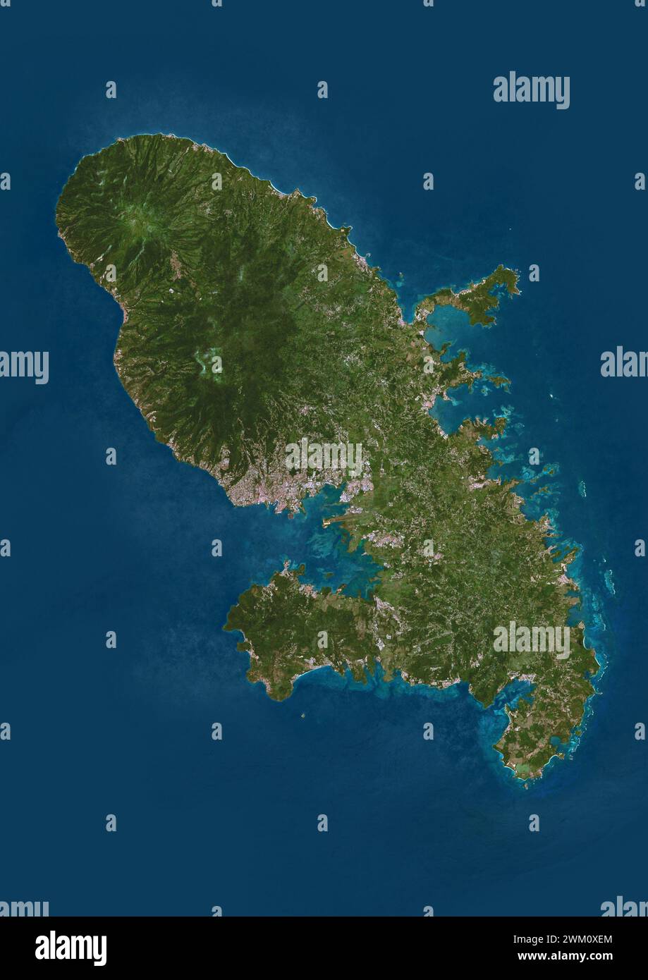 Martinique map hi-res stock photography and images - Alamy