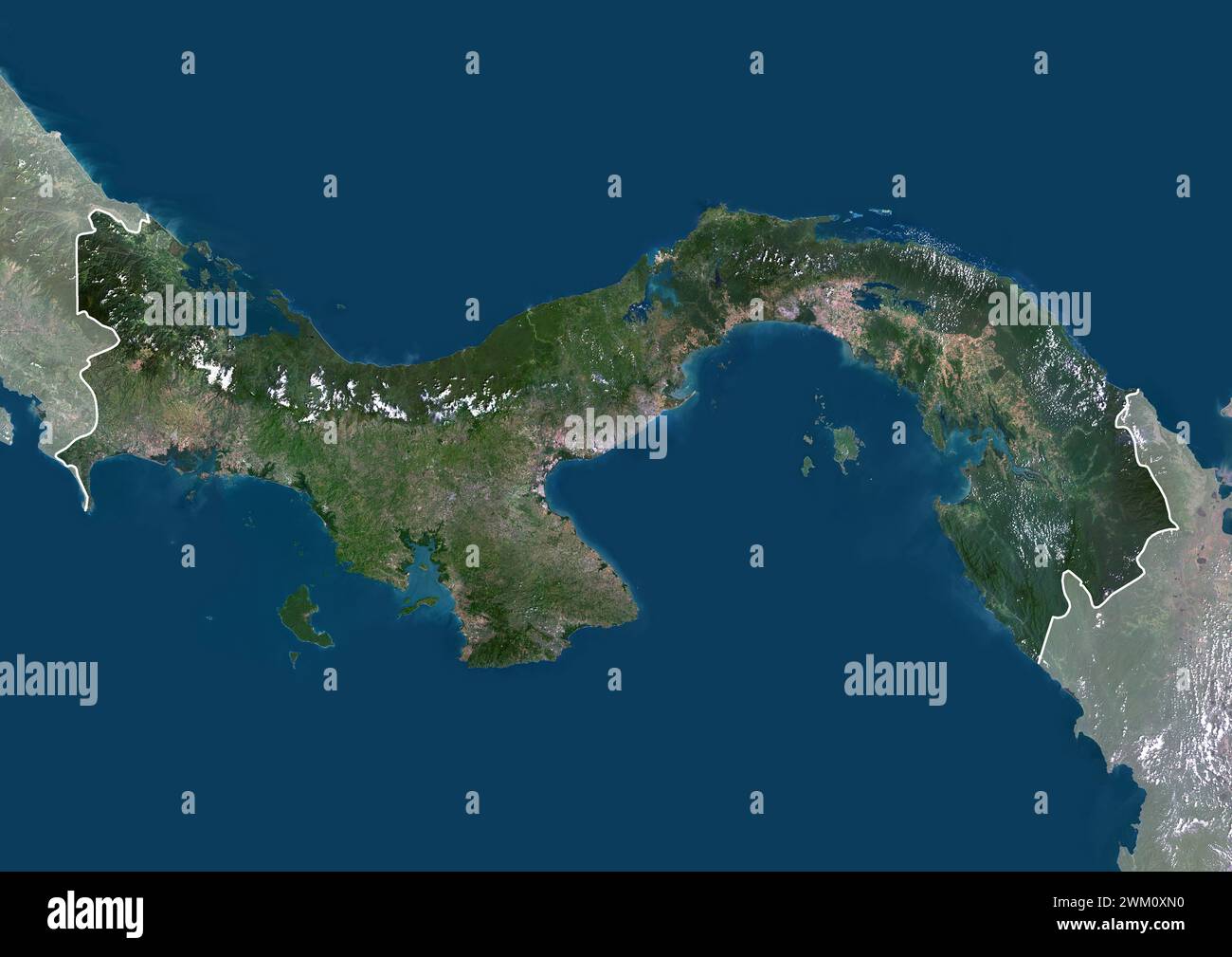 Aerial view of the panama canal hi-res stock photography and images - Alamy