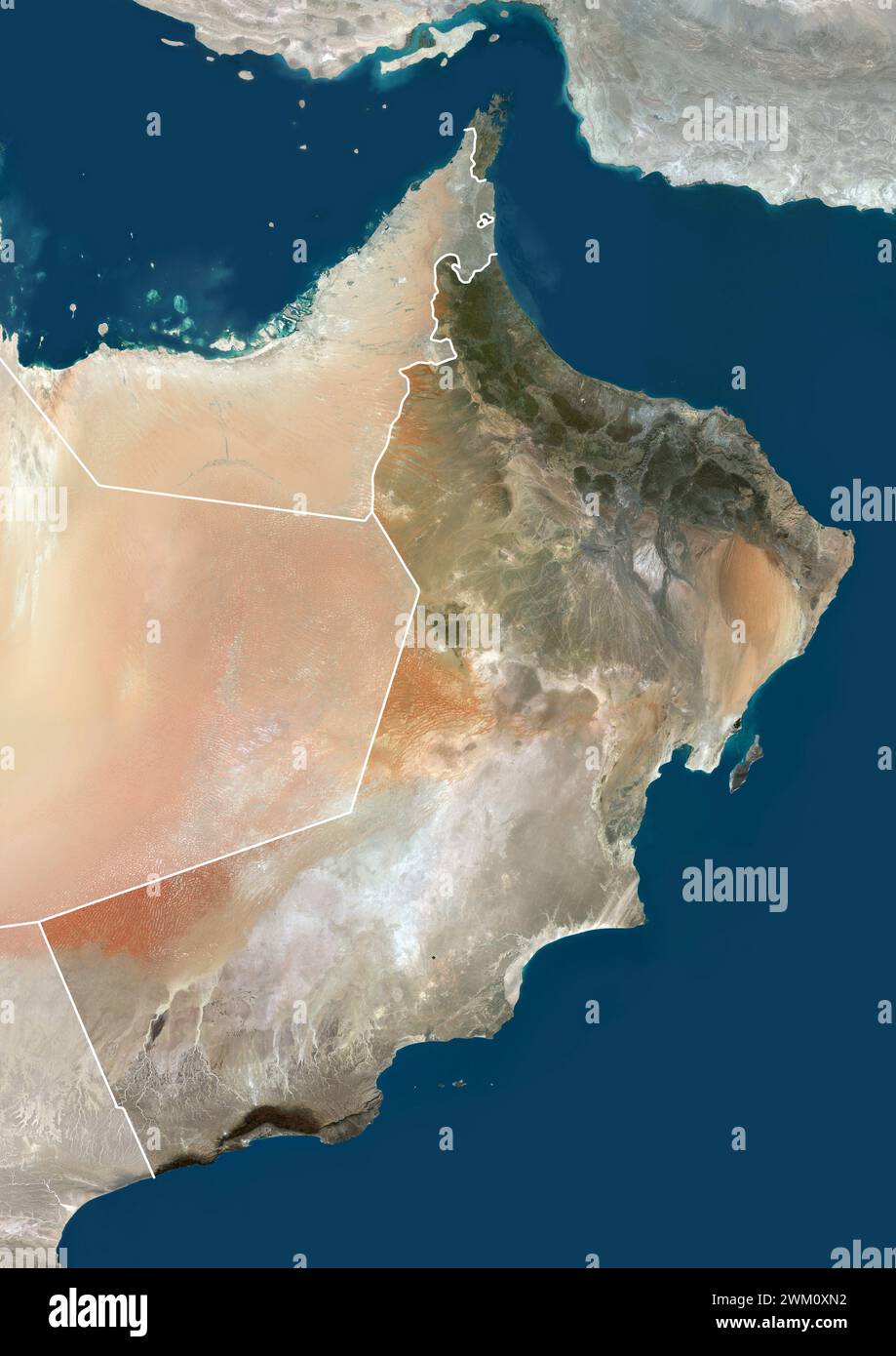 Map of oman hi-res stock photography and images - Alamy