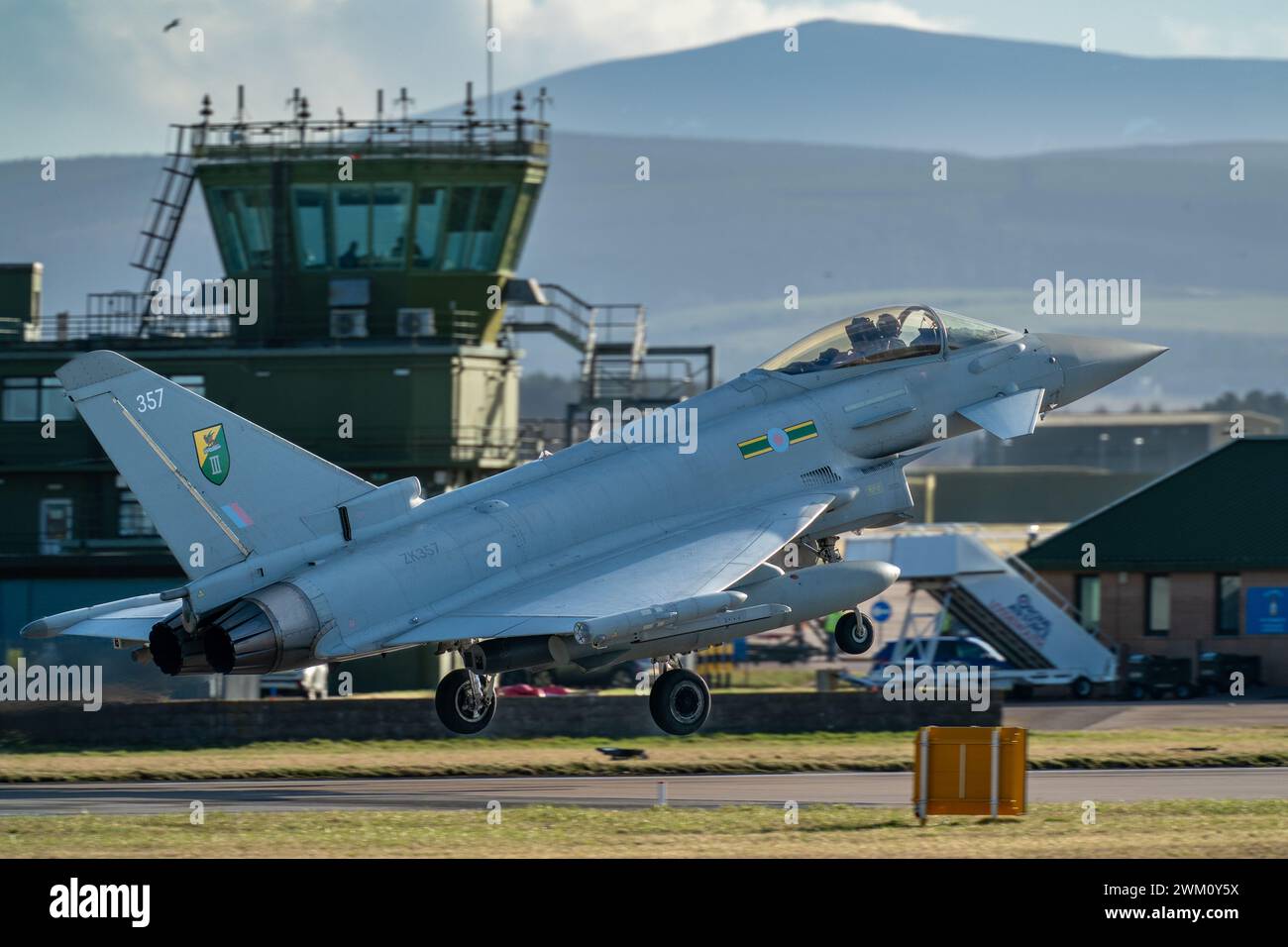 Typhoons at RAF Lossiemouth Stock Photo - Alamy