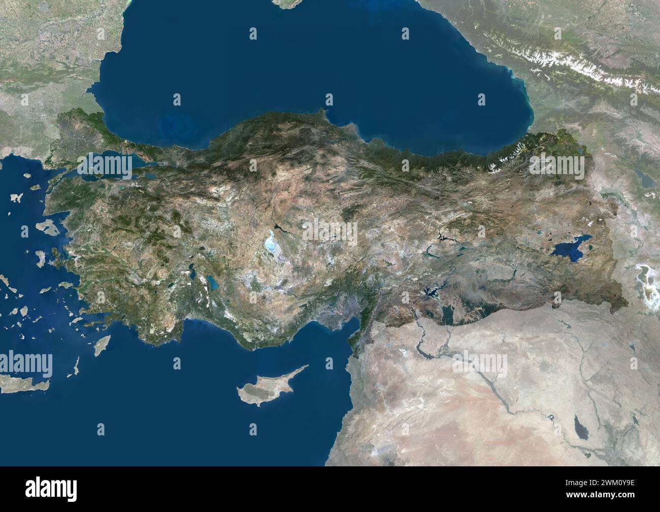 Turkey satellite image hi-res stock photography and images - Alamy