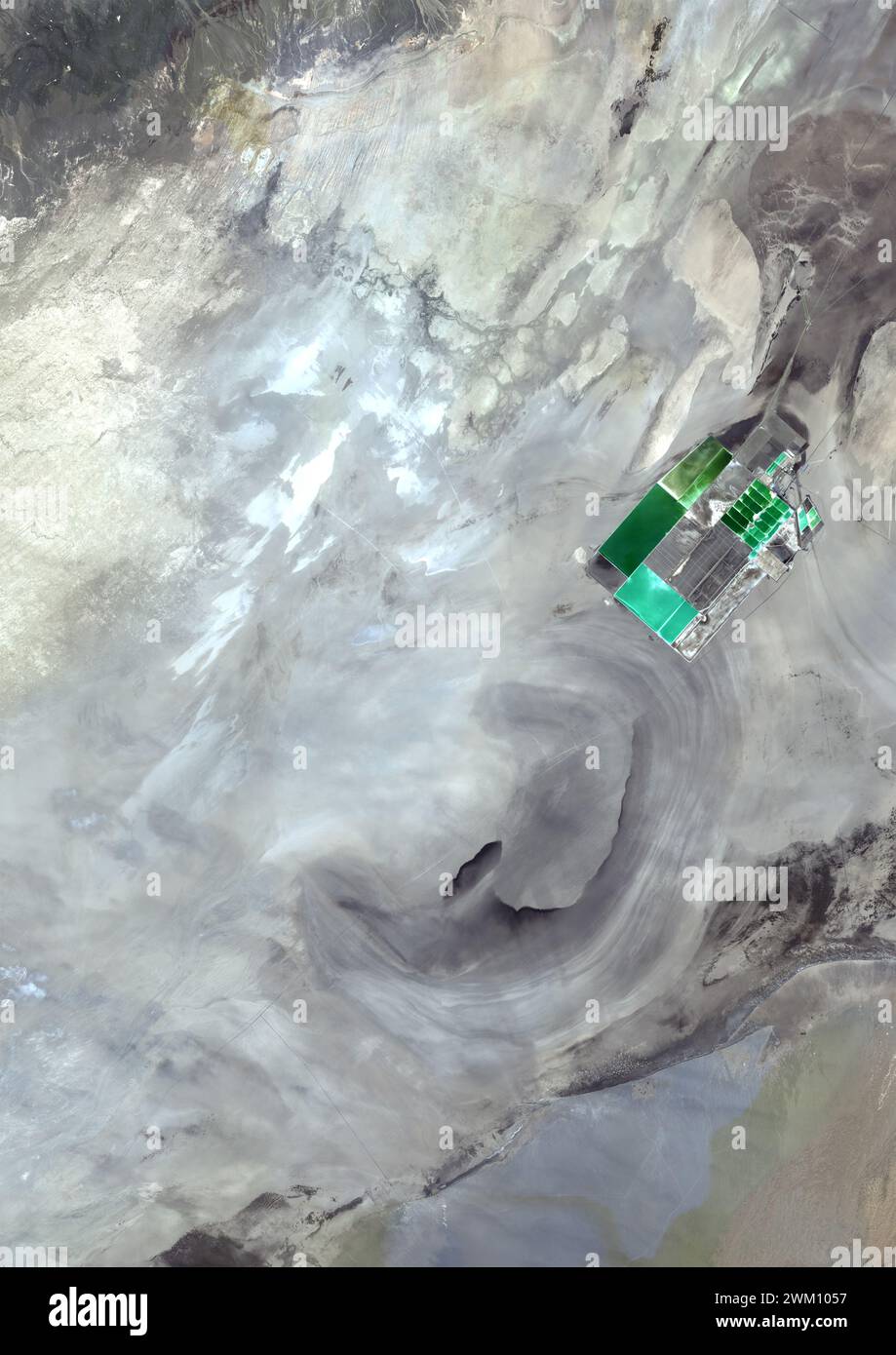 Color satellite image of Lob Nor in 2020 Stock Photo - Alamy