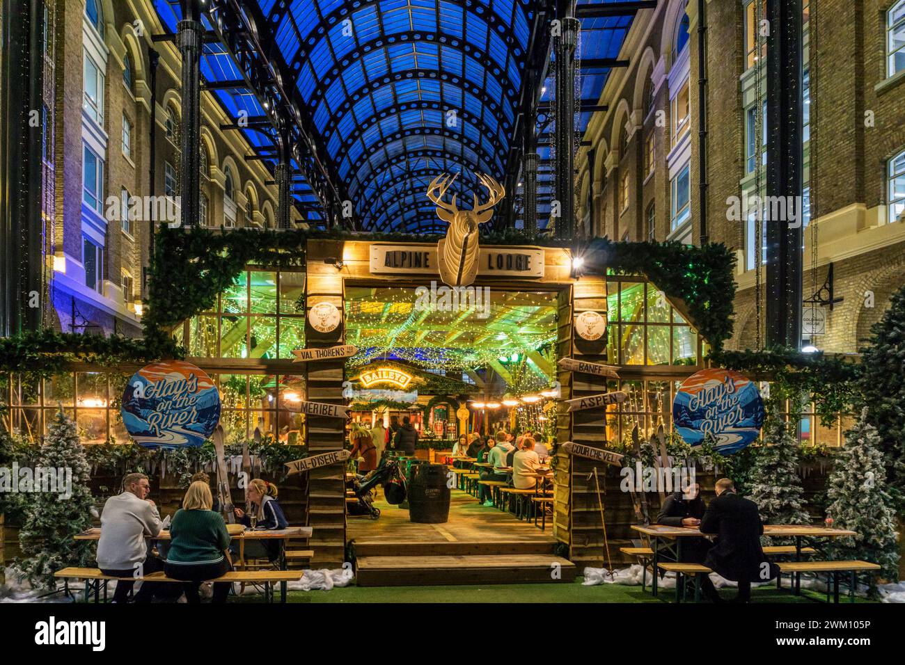Alpine Lodge in Hays Galleria, London Stock Photo - Alamy