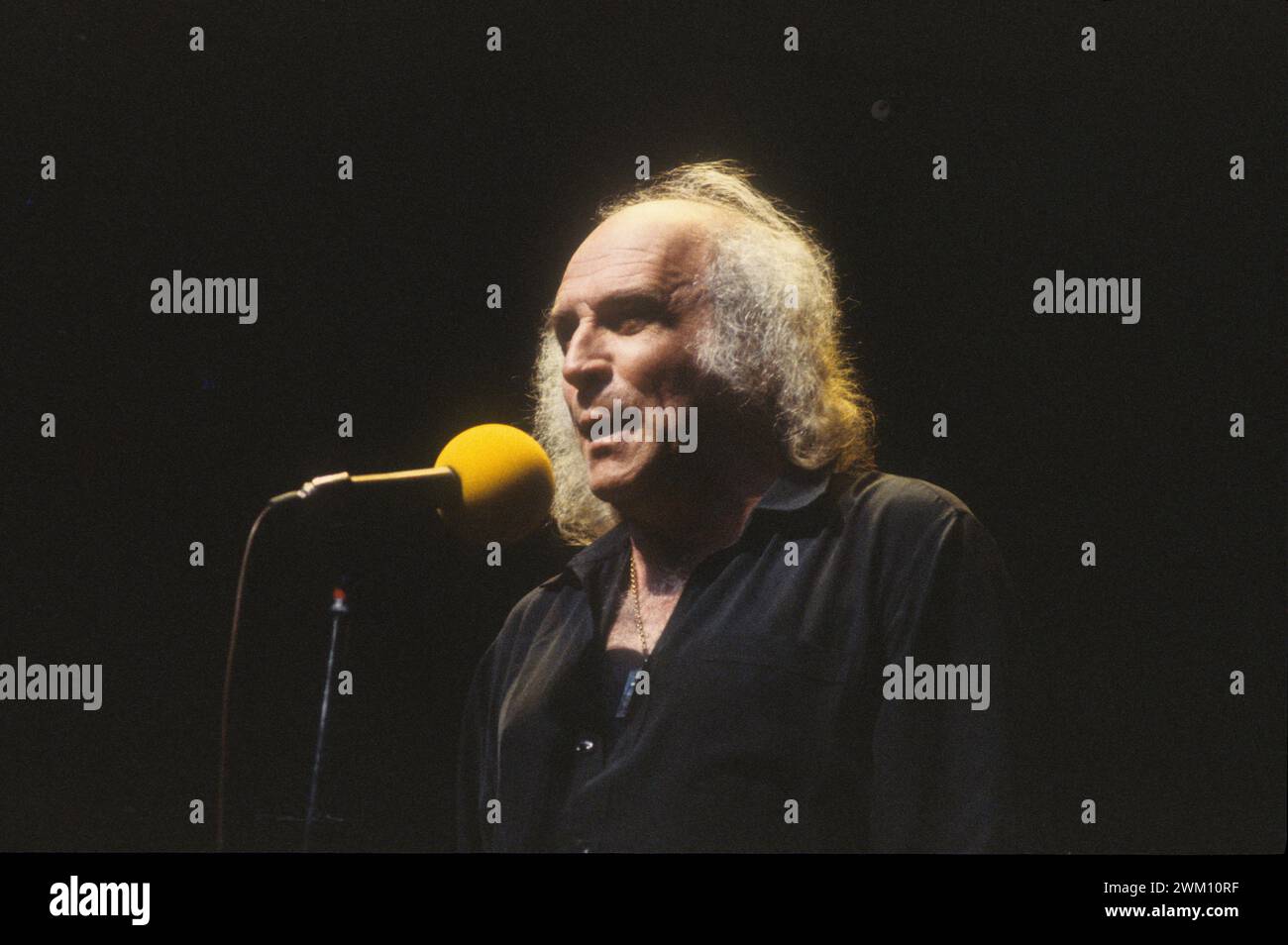 3824498 Léo Ferré; (add.info.: Rome, Olympic Theater, 1981. French ...