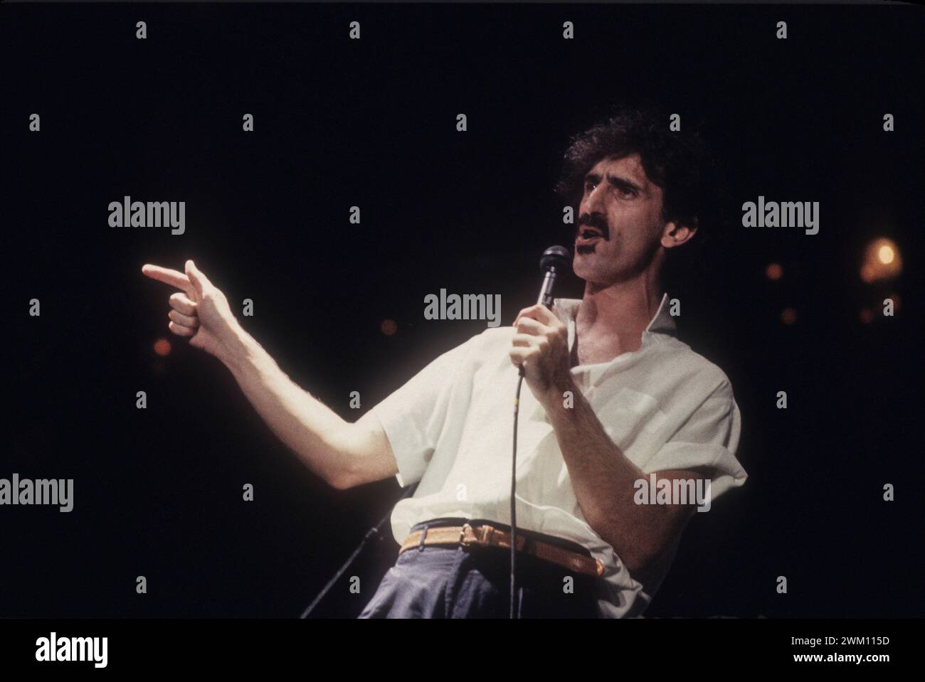 3825042 Frank Zappa; (add.info.: Rome, 1982. American rock musician and ...