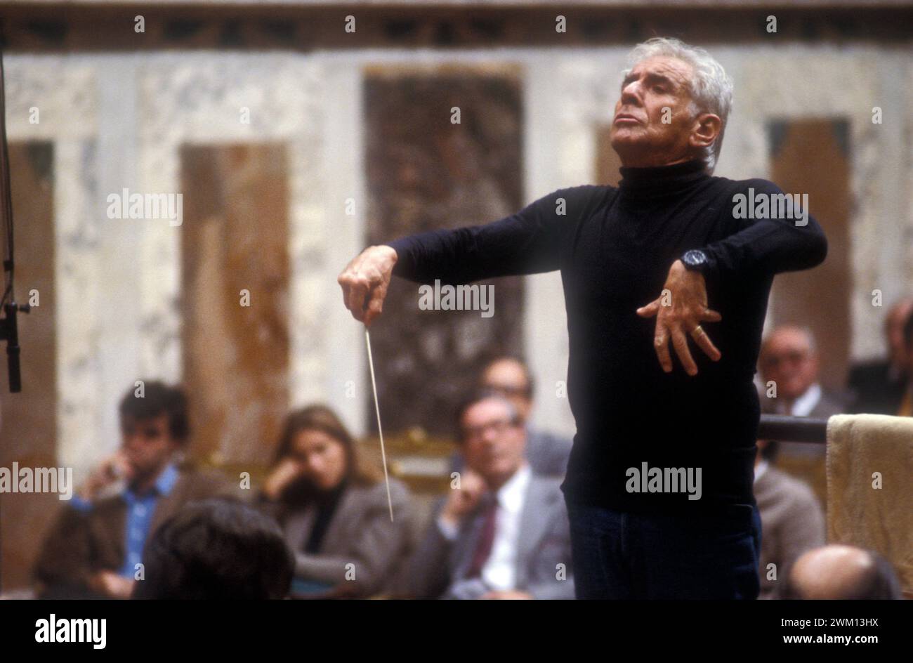 3827634 Leonard Bernstein; (add.info.: Vatican City, Regal Room, 1983 ...