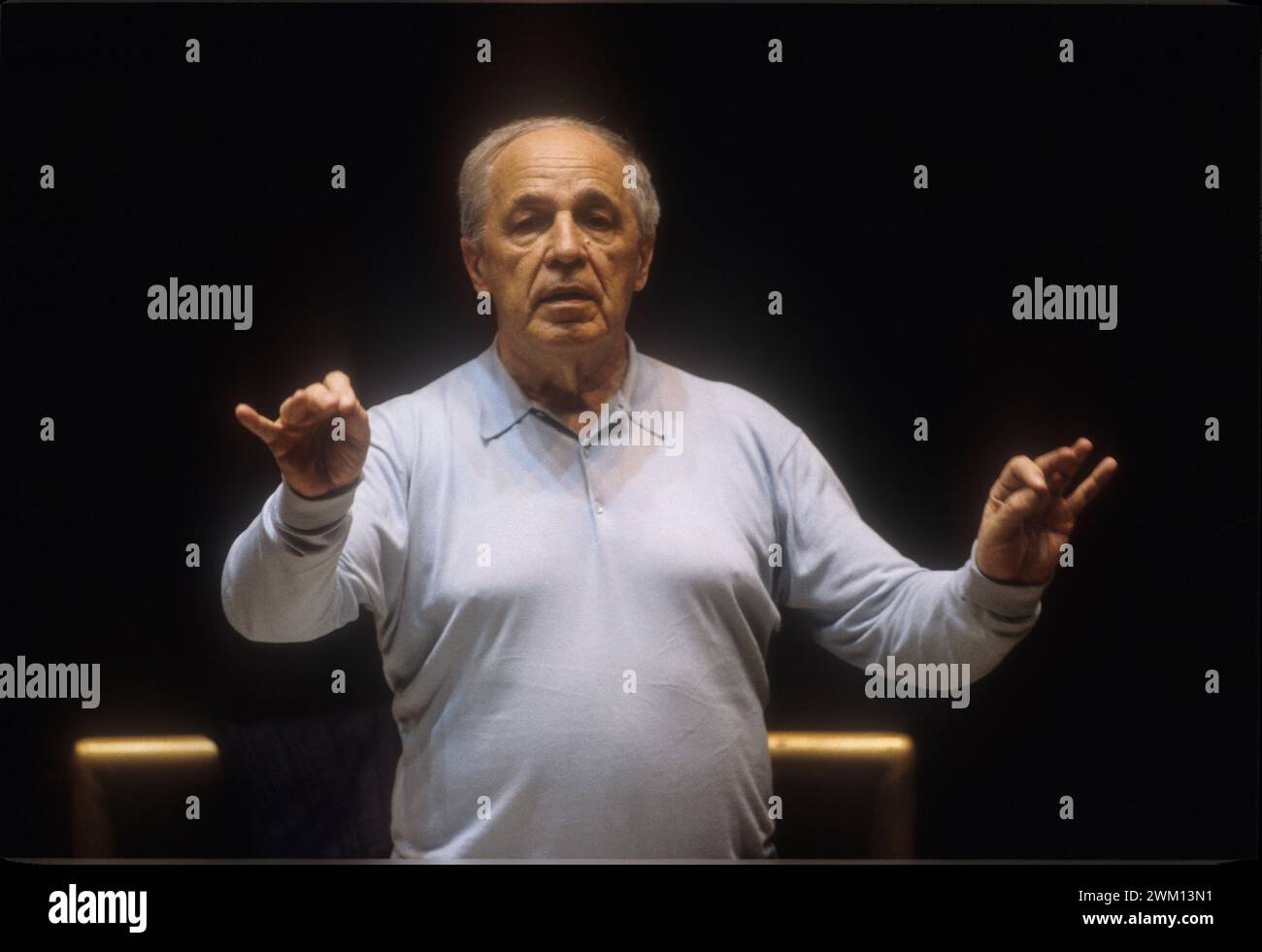 3827790 Pierre Boulez; (add.info.: Rome, 1996. French composer and ...