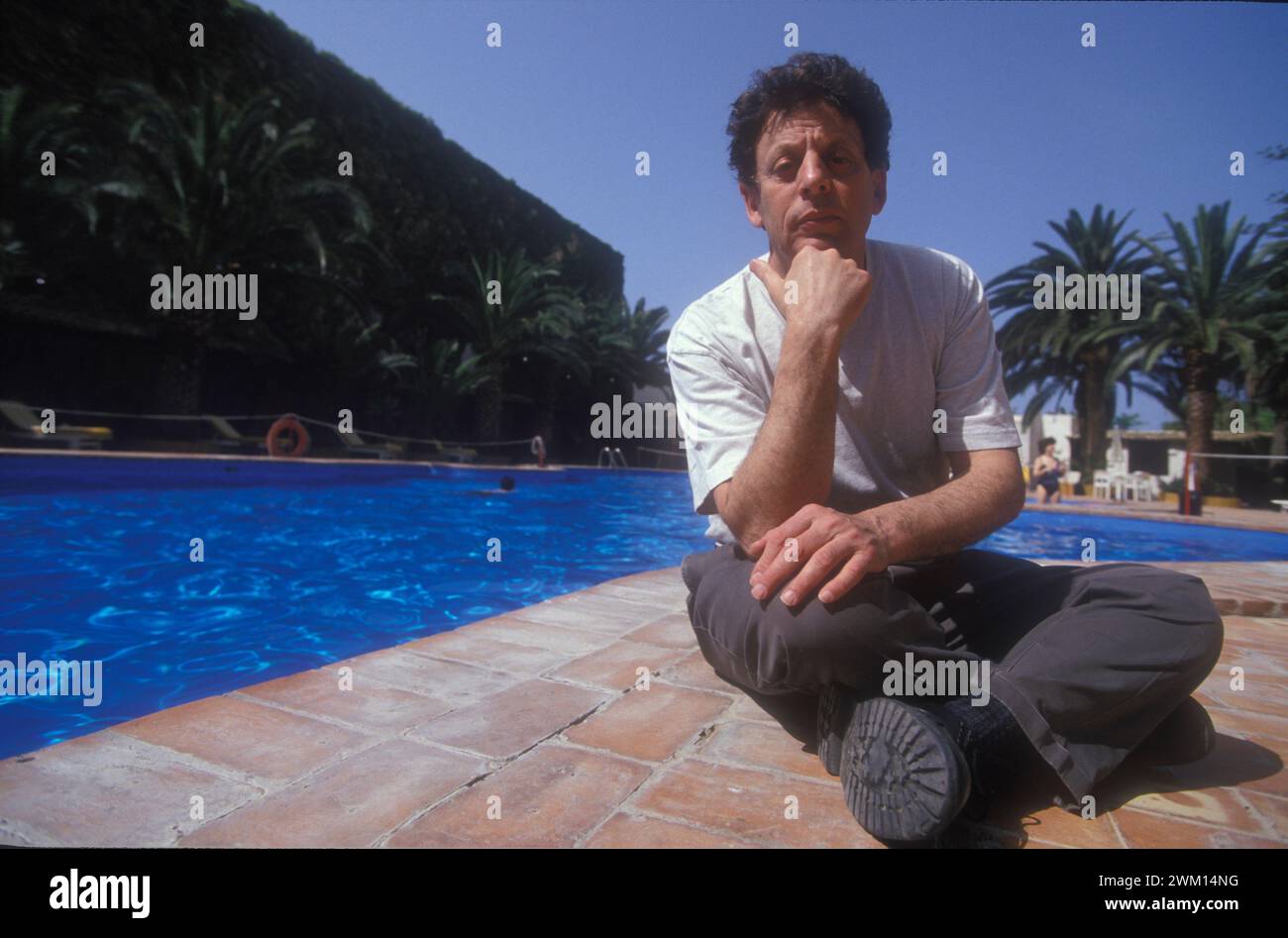 3828838 Philip Glass; (add.info.: Gibellina (Trapani) 1994. Composer ...