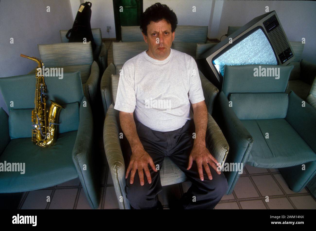 3828836 Philip Glass; (add.info.: Gibellina (Trapani) 1994. Composer ...