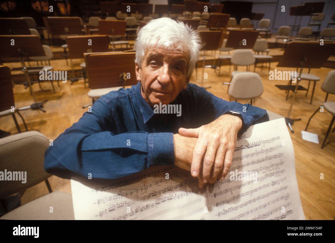 3829266 Peter Maag; (add.info.: Rome, 1989. Swiss conductor Peter Maag ...