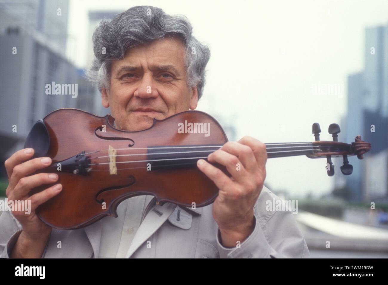 3829627 Georg Mönch; (add.info.: Czech violinist Georg Mönch, 1993 / Il ...