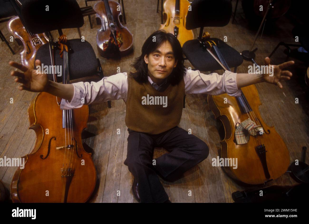 3829792 Kent Nagano; (add.info.: Rome, 1999. American conductor Kent Nagano / Roma, 1999. Il ...