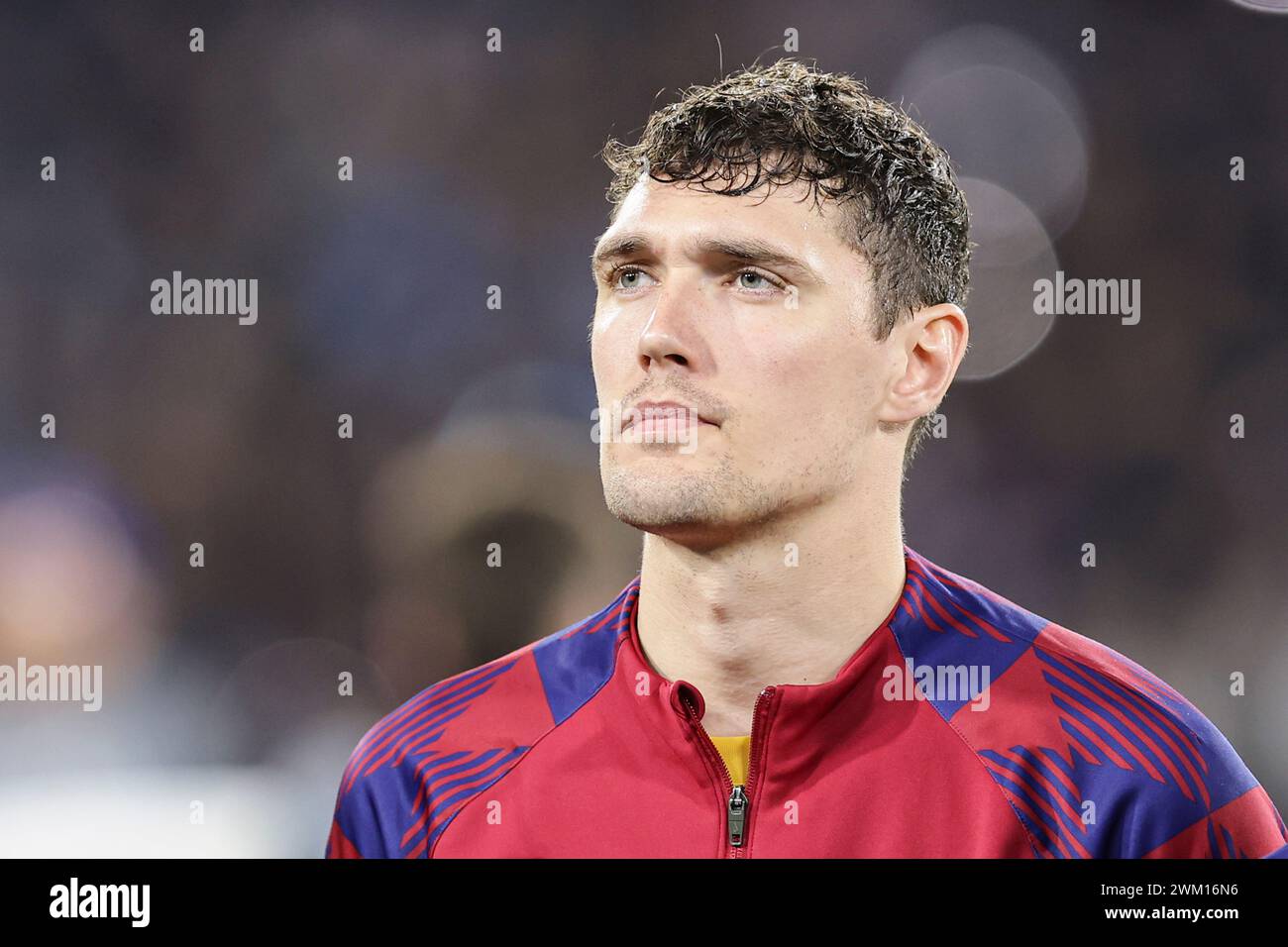 Barcellona's Danish defender Andreas Christensen looks during the UEFA ...