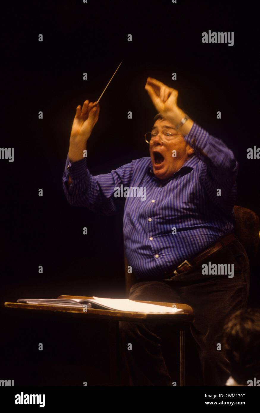 3831119 Jeffrey Tate; (add.info.: Rome, 1998. British conductor Jeffrey ...