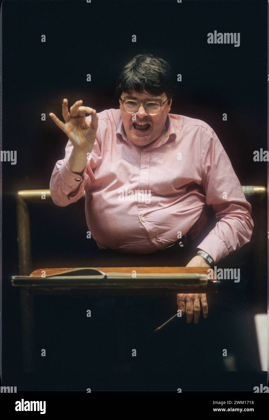 3831122 Jeffrey Tate; (add.info.: Rome, 1995. British conductor Jeffrey ...