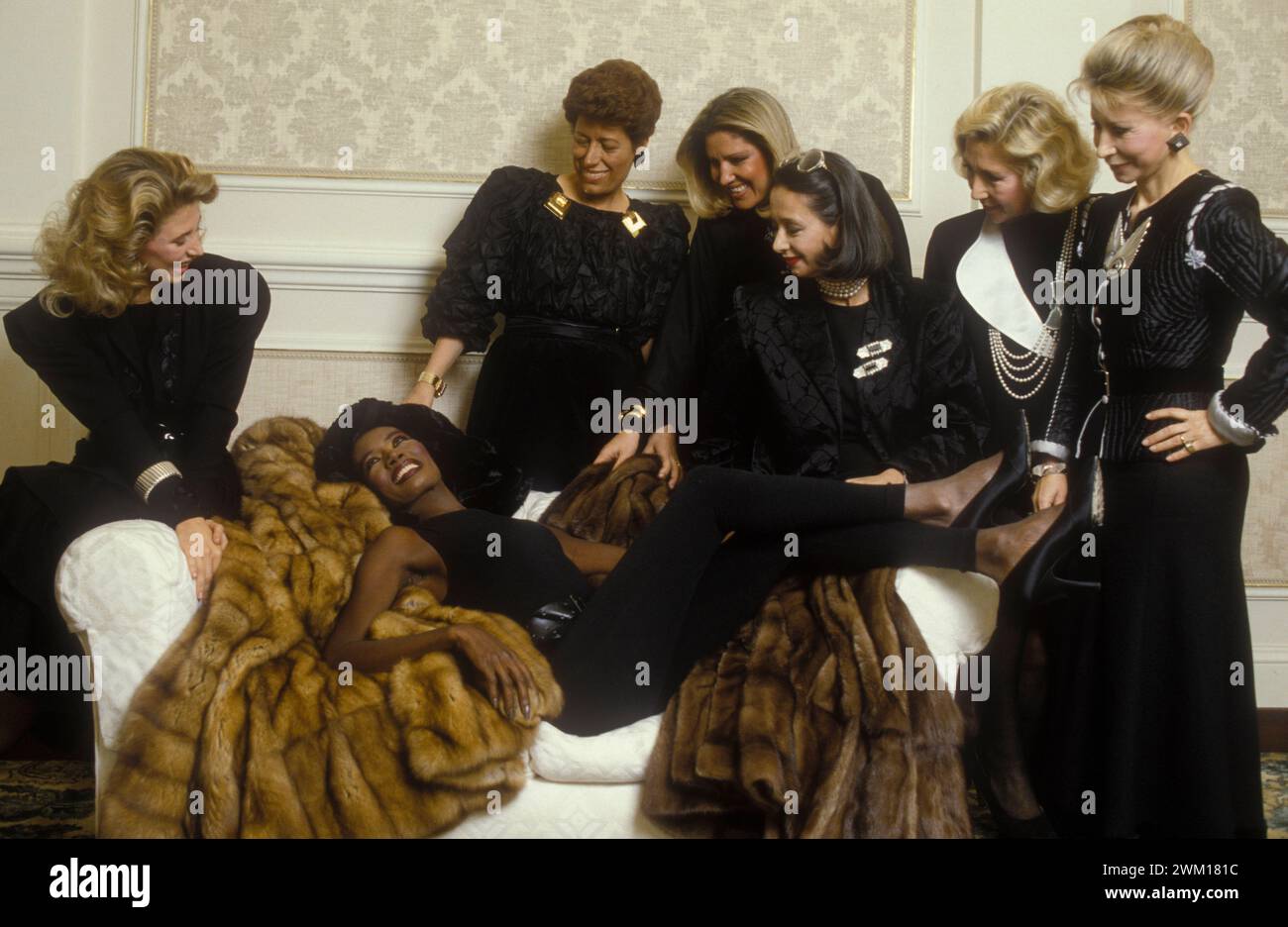 3832286 Grace Jones; (add.info.: Rome, 1986. Model-singer Grace Jones ...