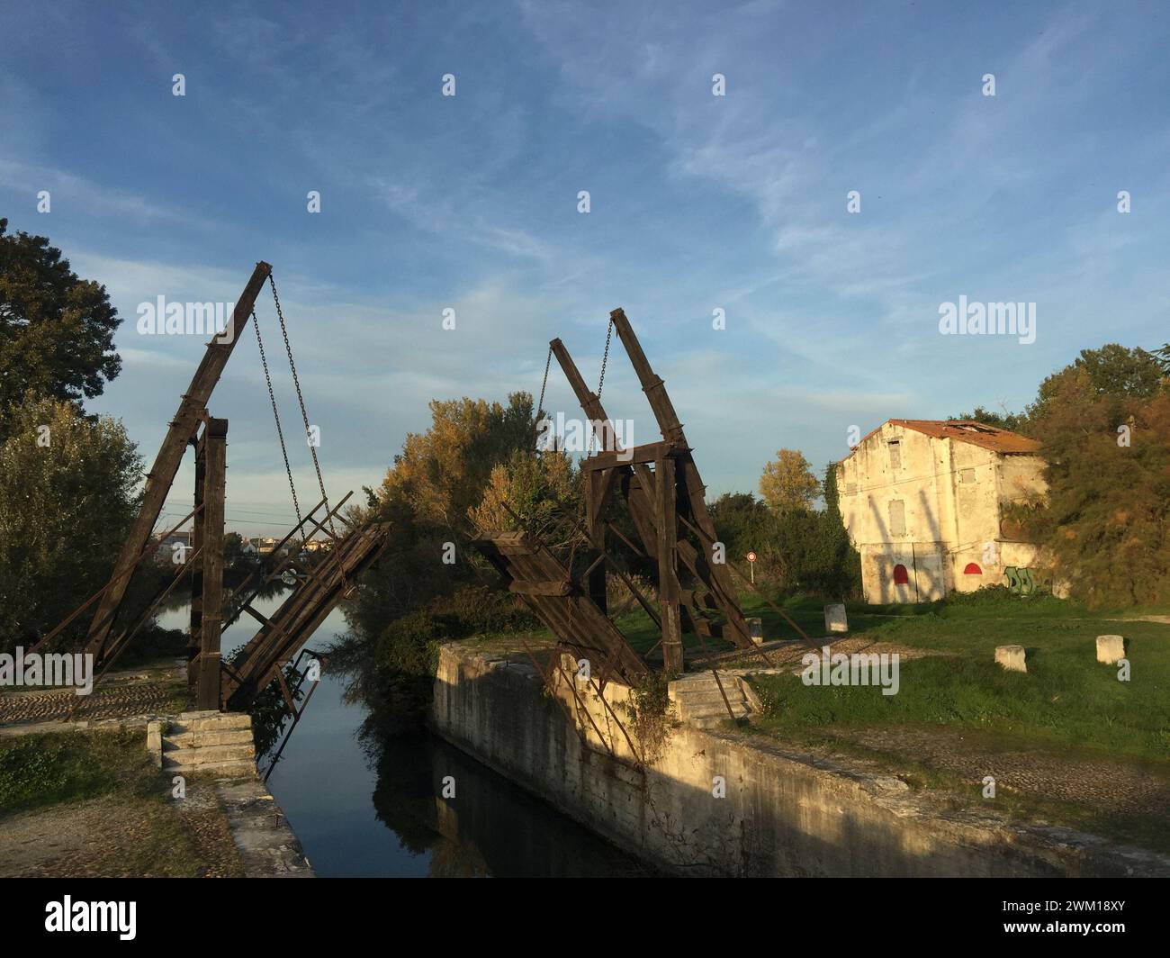 4065413 The Pont Van Gogh, a replica of the Langlois Bridge (French ...