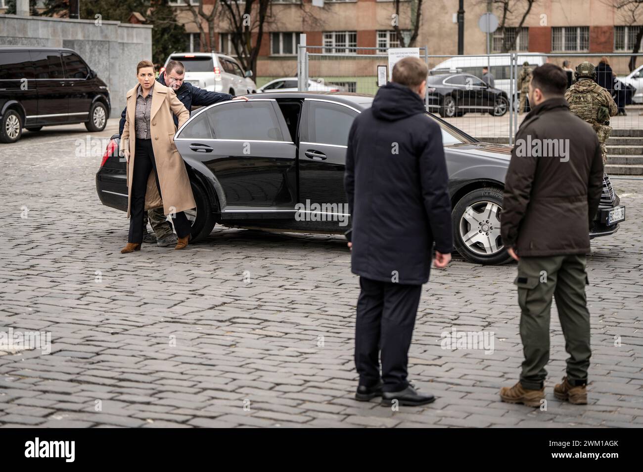 Prime Minister Mette Frederiksen (S), the Prime Minister's husband Bo ...