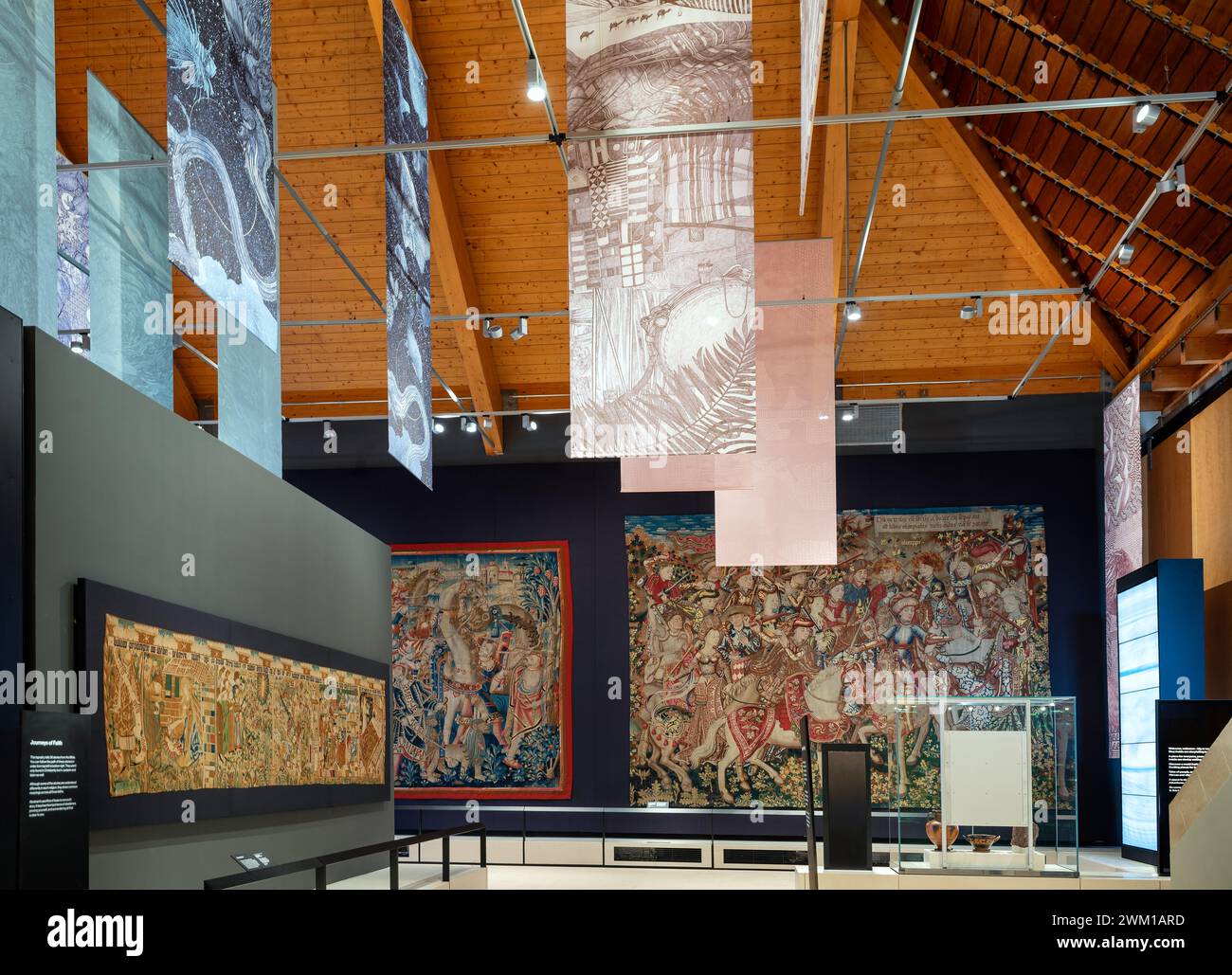 Tapestry exhibition inside the Burrell Collection Museum and Art ...