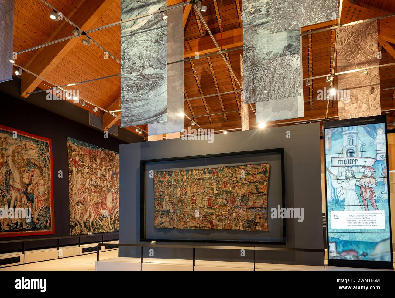 Tapestry exhibition inside the Burrell Collection Museum and Art ...