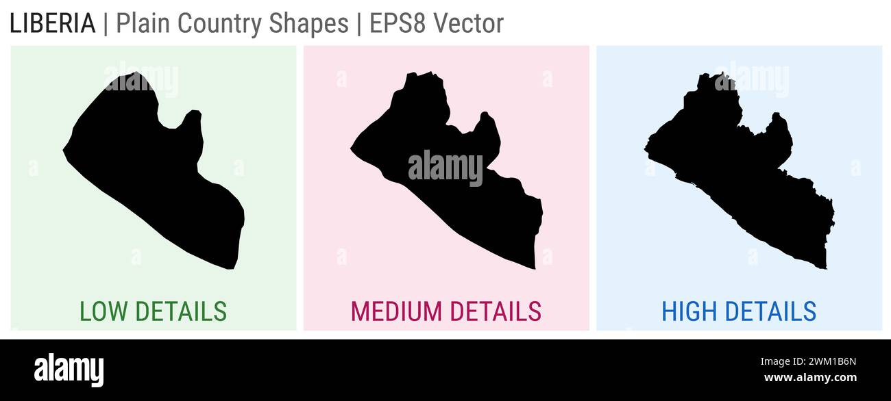 Maps of liberia hi-res stock photography and images - Alamy