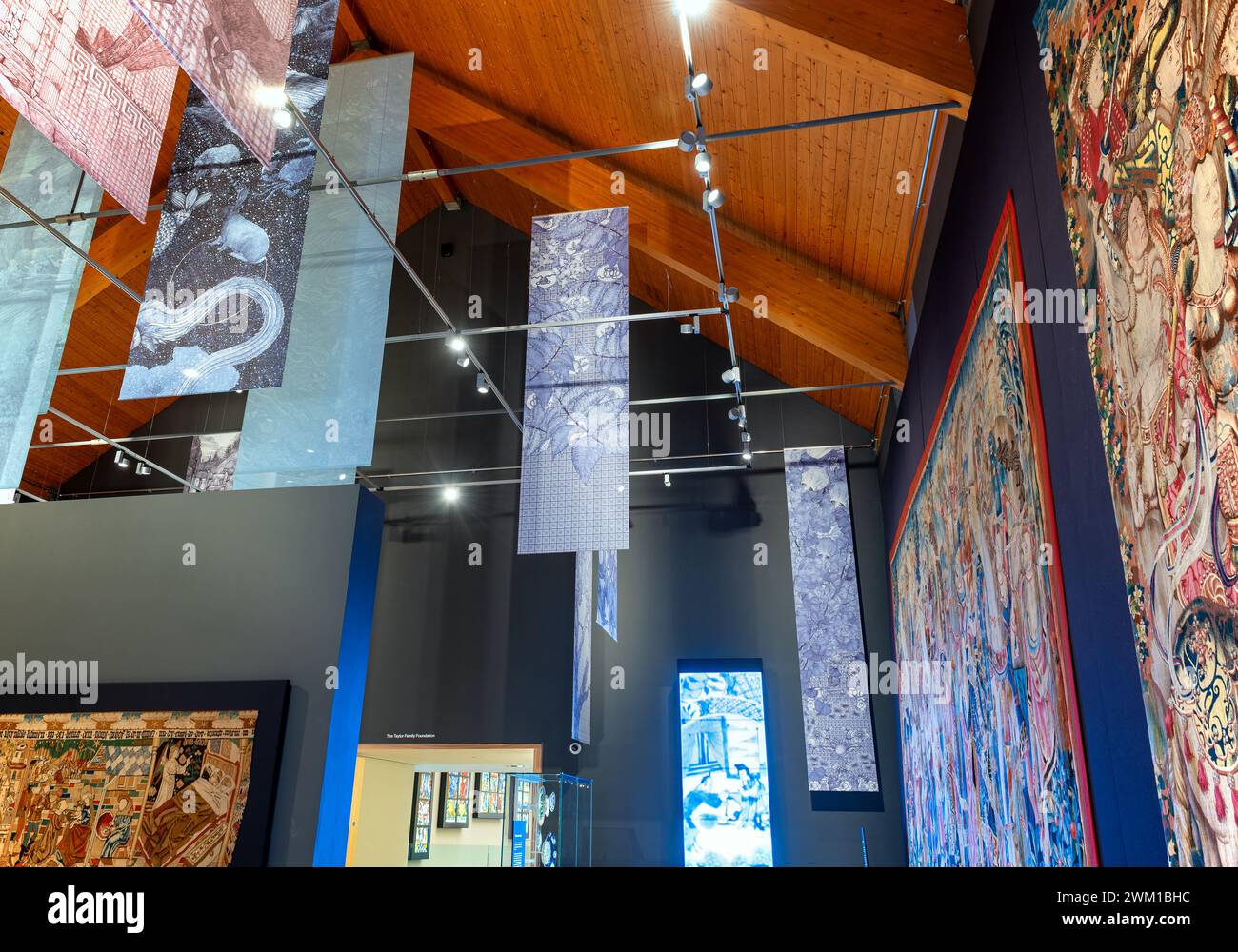Tapestry exhibition inside the Burrell Collection Museum and Art ...