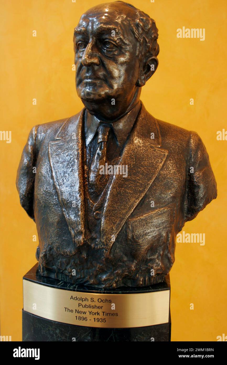 4066770 Statue of Adolph Simon Ochs (b. March 12, 1858-April 8, 1935 ...