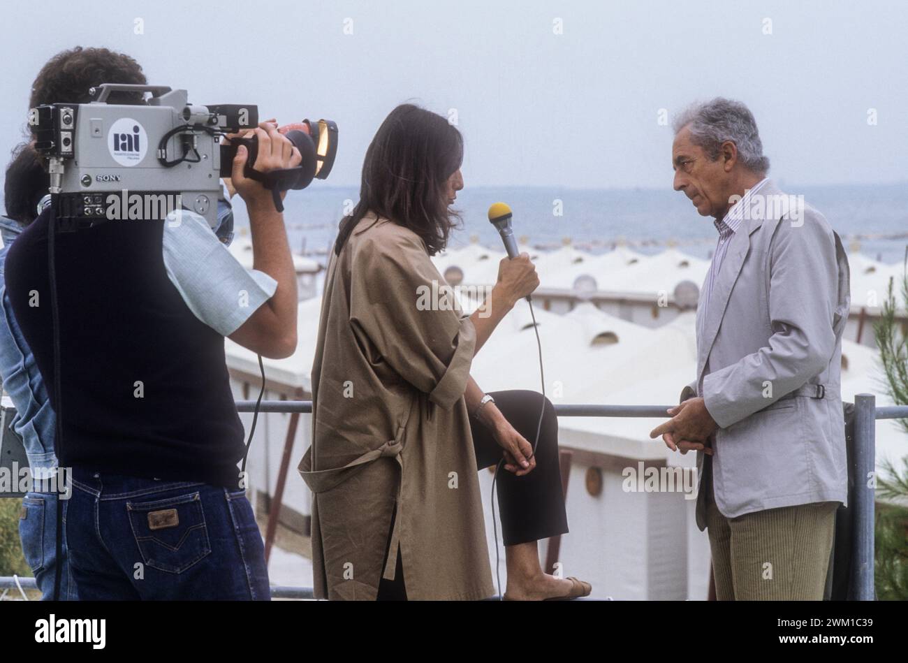 4066931 Venice Lido; Venice Film Festival 1984. Italian journalist ...