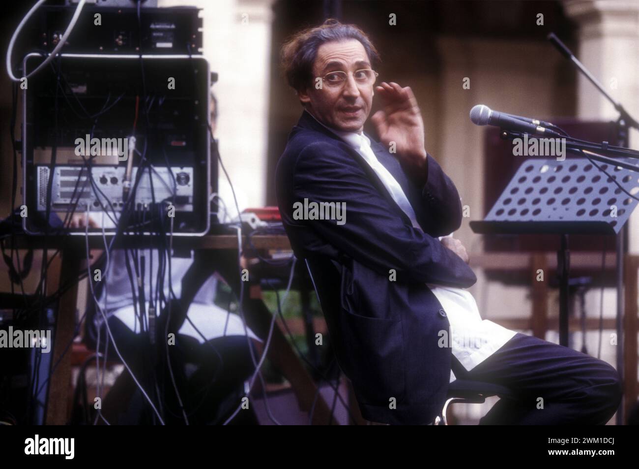 4067502 Rome, Villa Medici, 1999. Italian singer-songwriter and ...