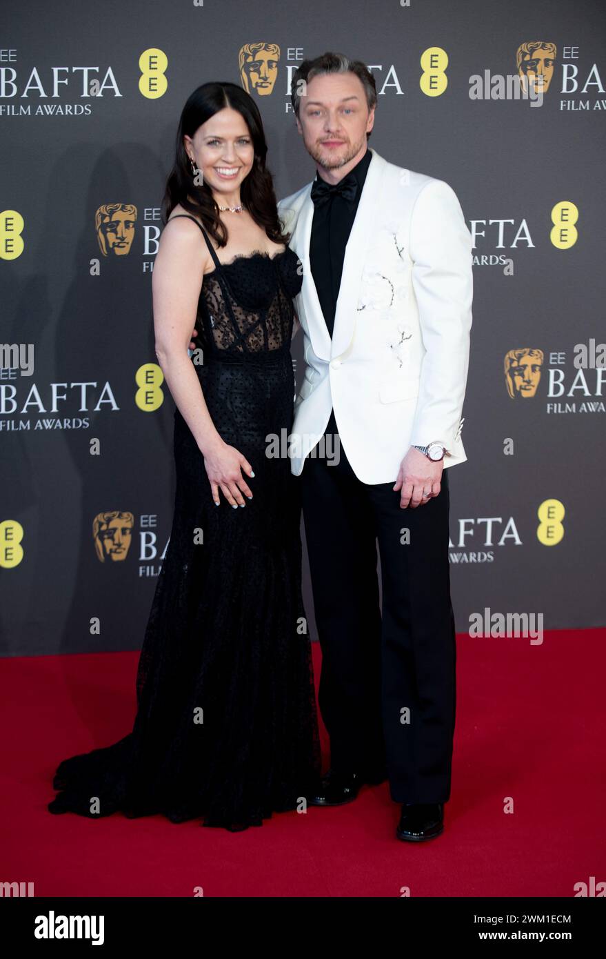 Lisa Liberati and James McAvoy at the 77th British Academy Film Awards ...