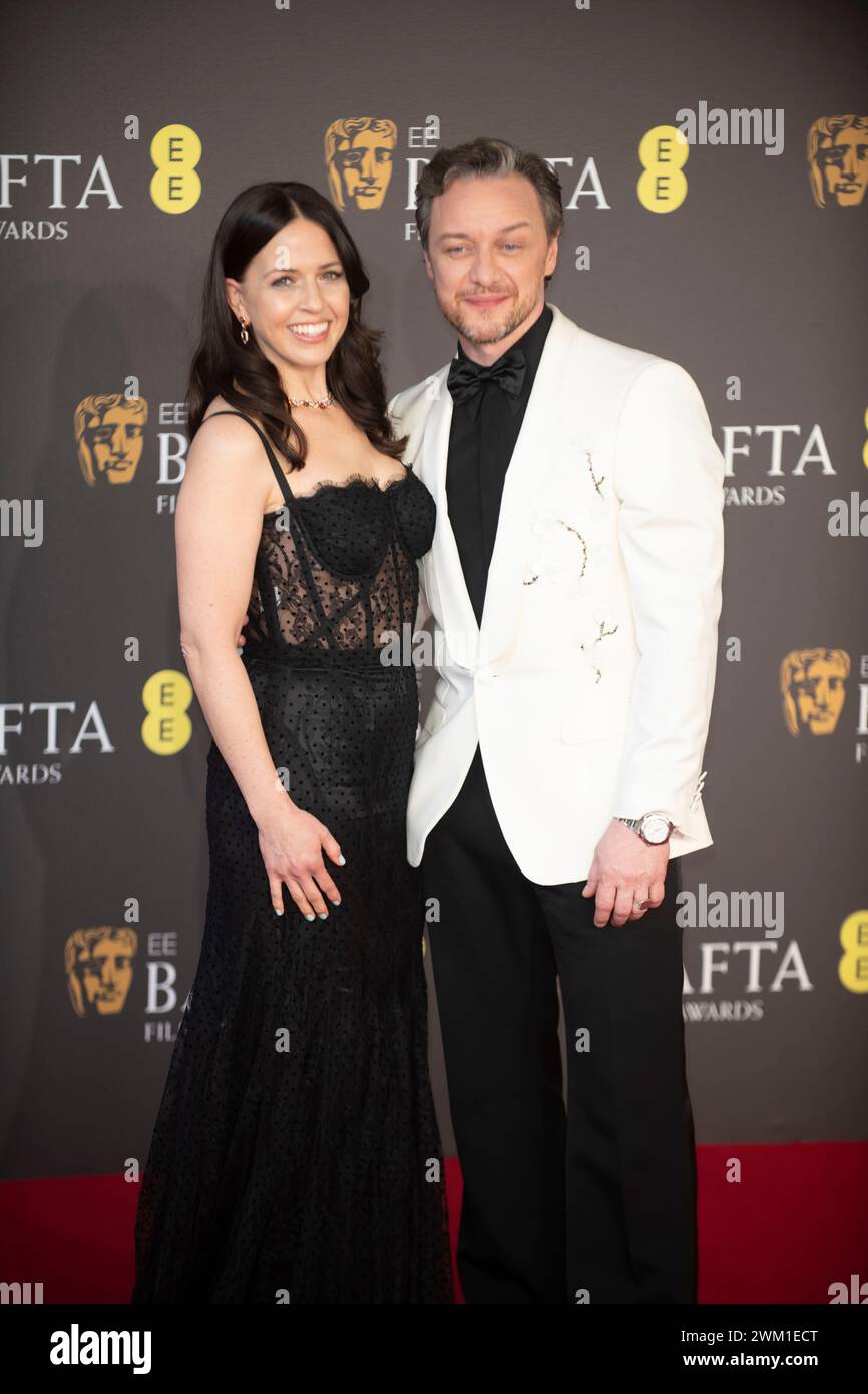 Lisa Liberati and James McAvoy at the 77th British Academy Film Awards ...