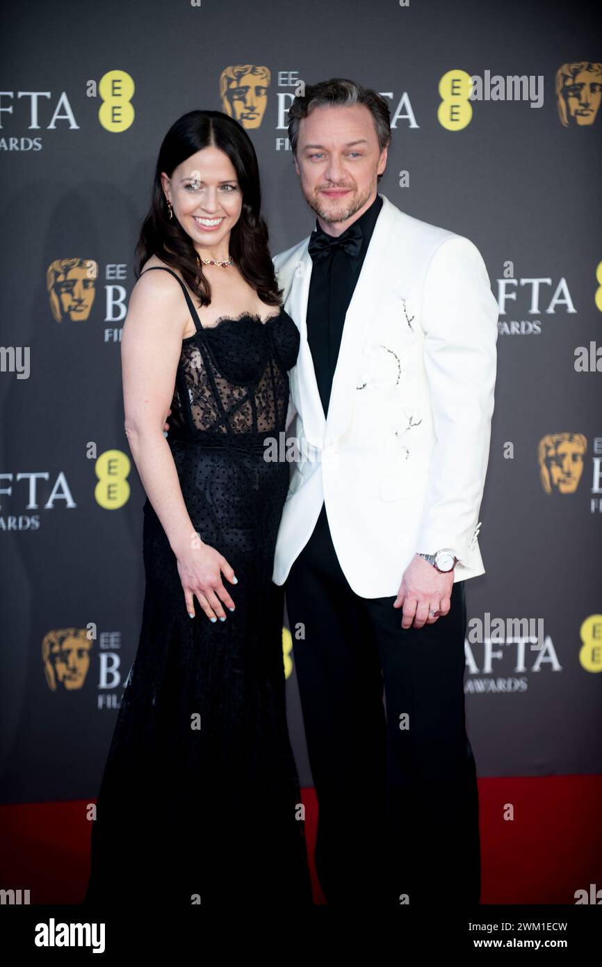 Lisa Liberati and James McAvoy at the 77th British Academy Film Awards ...