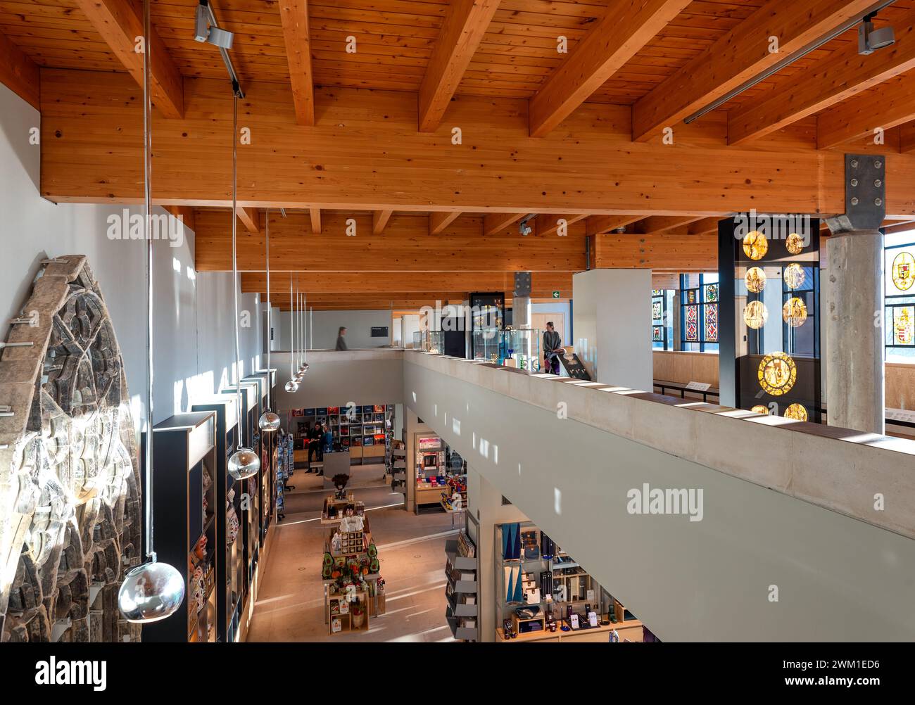 Stained glass inside the Burrell Collection Museum and Art Gallery ...