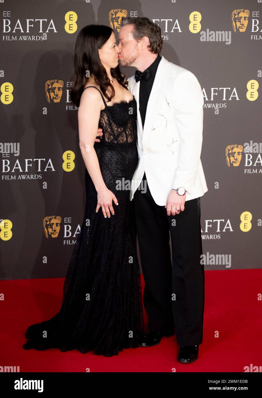 Lisa Liberati and James McAvoy at the 77th British Academy Film Awards ...