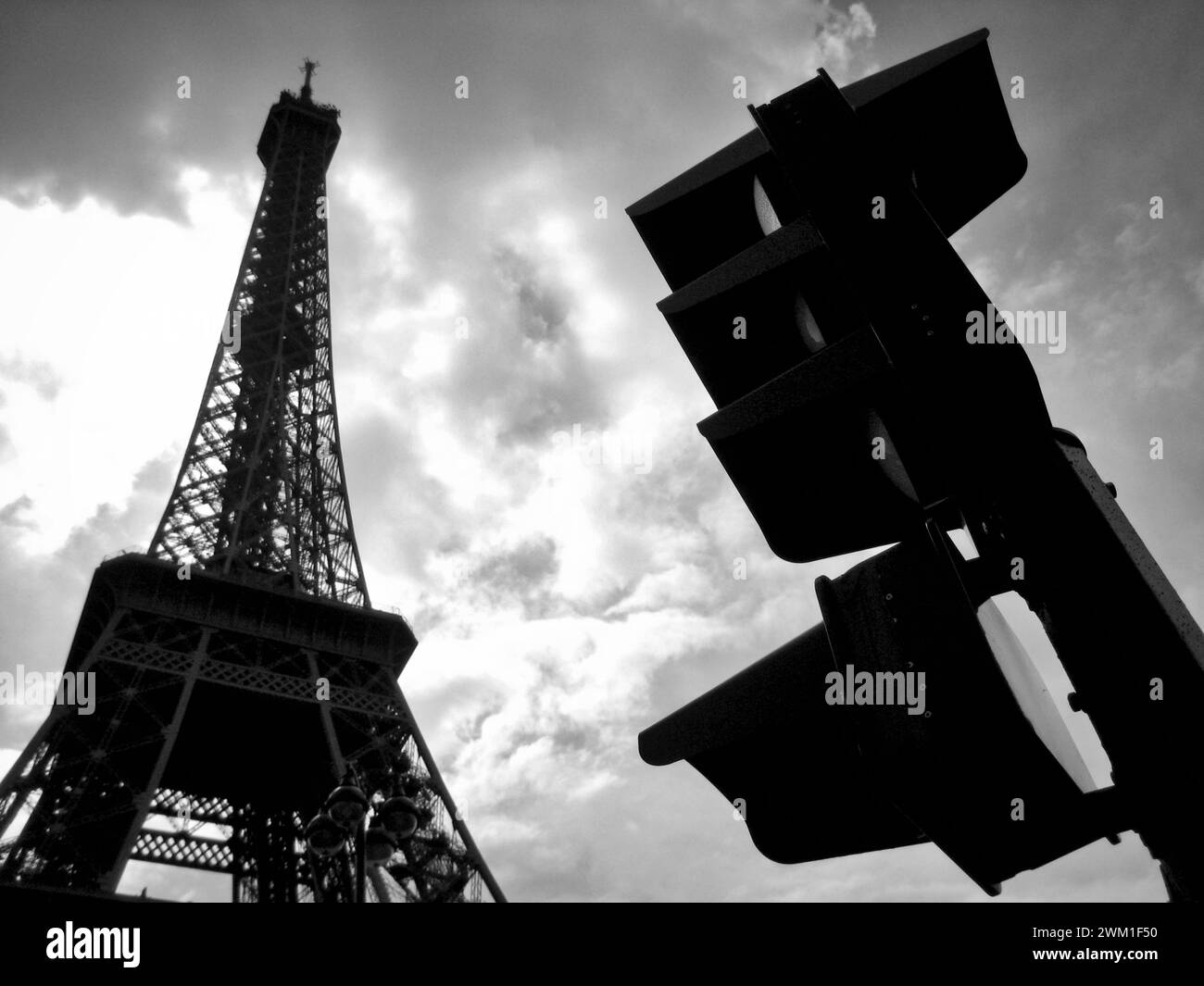 Paris landmark keywords paris Black and White Stock Photos & Images - Alamy