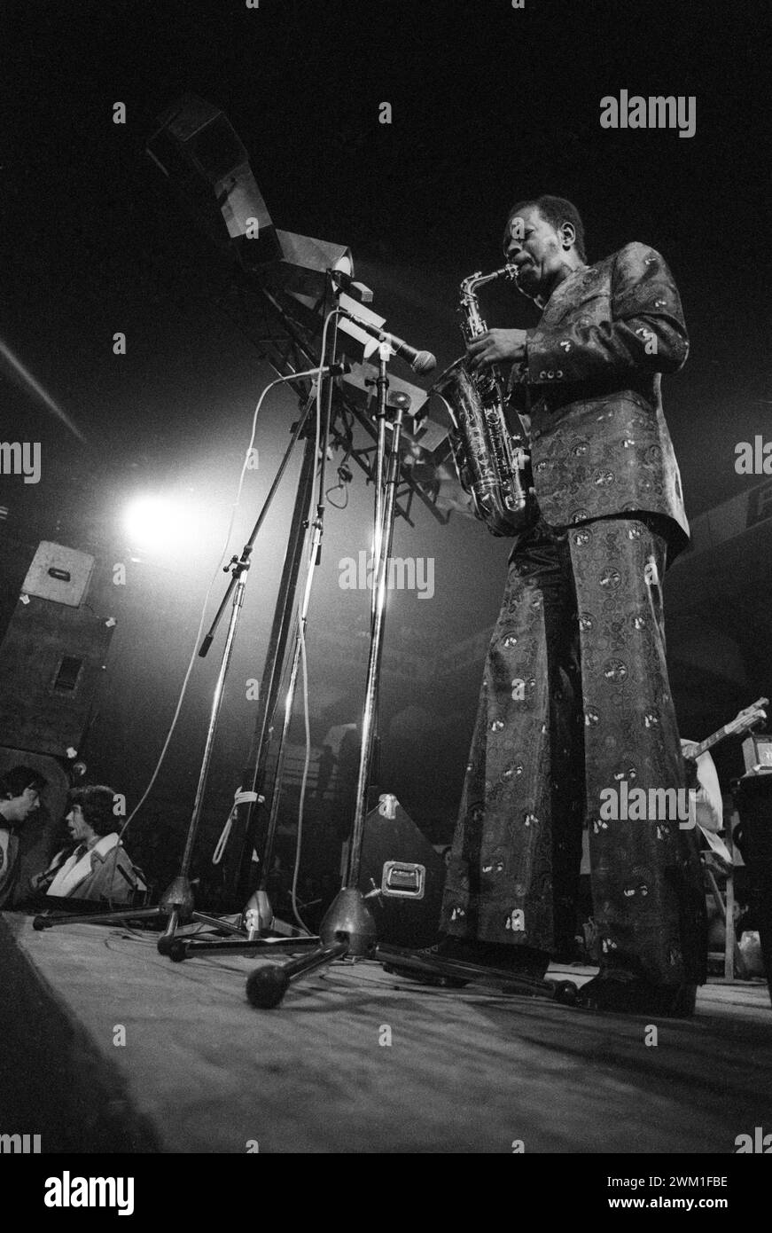 Plaiyng the saxophone Black and White Stock Photos & Images - Alamy