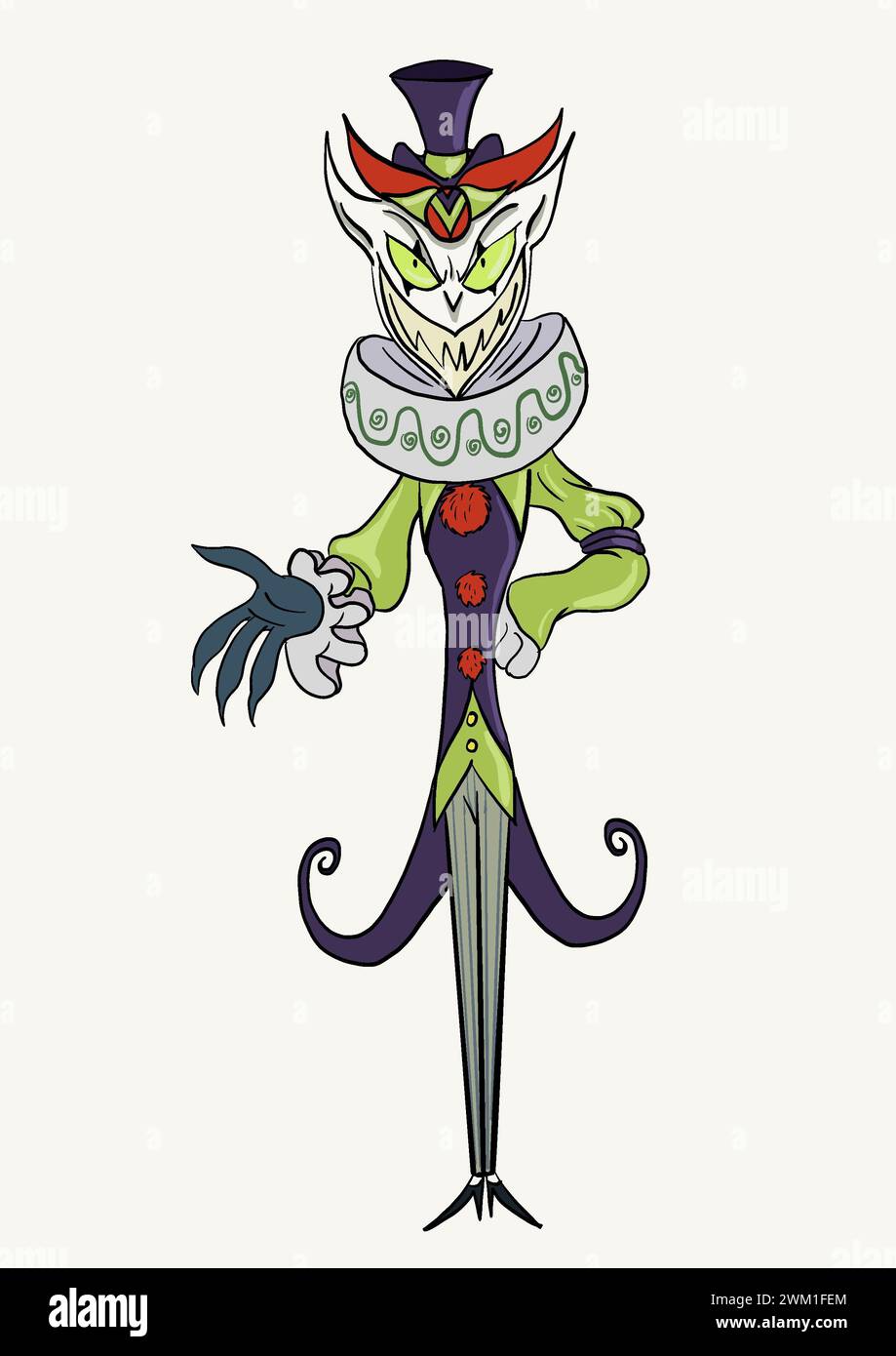 illustration of a demon Stock Photo - Alamy